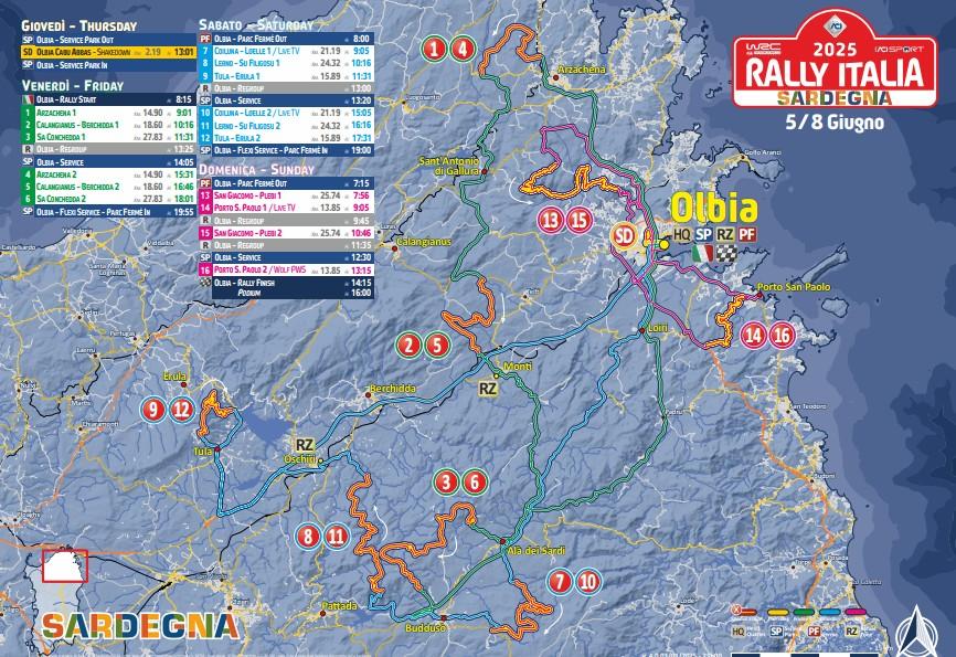 Rally Italia Sardegna: ecco il percorso, le novità, le date, le tappe - La Nuova Sardegna